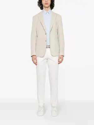 MANUEL RITZ Honeycomb Single-breasted Blazer - Neutrals