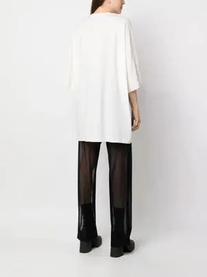Rick Owens Logo-embossed Oversized Cotton T-shirt