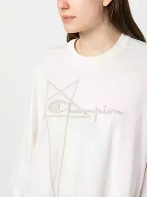 Rick Owens Logo-embossed Oversized Cotton T-shirt