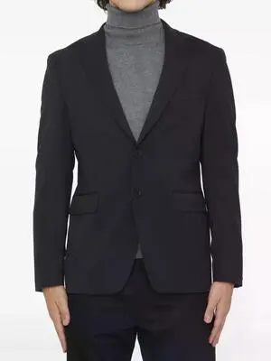 TONELLO Single-breasted Blazer - Black
