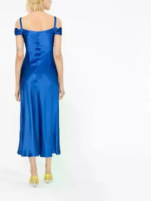 Alberta Ferretti Off-the-shoulder Midi Dress