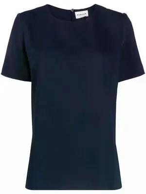 P.a.r.o.s.h Short-sleeved Cady Blouse - Blue