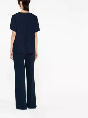 P.a.r.o.s.h Short-sleeved Cady Blouse - Blue
