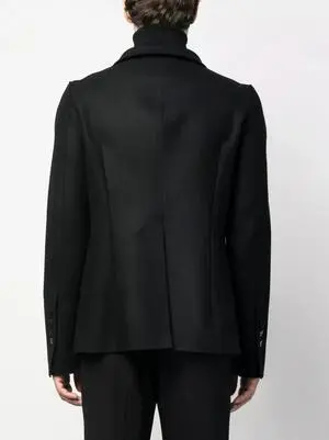 SAPIO Double-breasted Cotton-wool Blazer