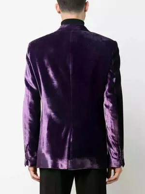 Philipp Plein Single-breasted Velvet Blazer