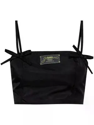 GANNI Strap Top - Black