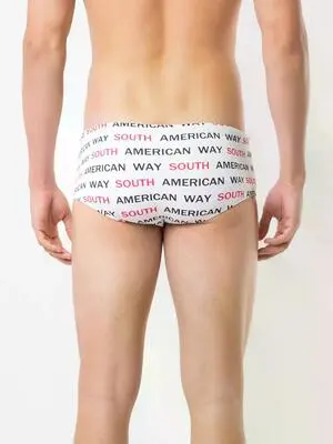 AMIR SLAMA Printed Swim Trunks