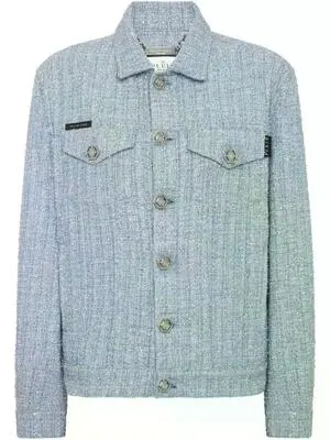 Philipp Plein Textured Cropped Jacket