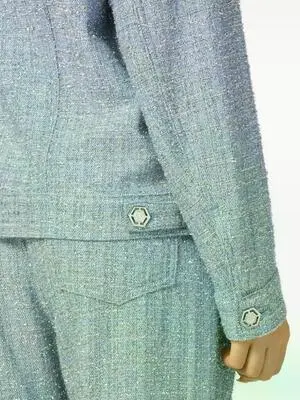 Philipp Plein Textured Cropped Jacket