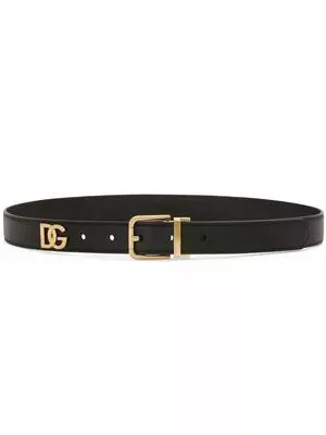 Dolce & Gabbana Logo-plaque Belt - Black