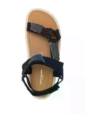 MAISON MARGIELA Patchwork Hiking Sandals - Black