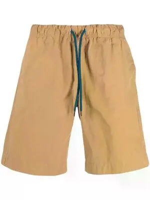 Paul Smith Logo-patch Organic-cotton Deck Shorts