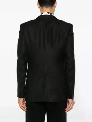 FURSAC Linen Blazer - Black