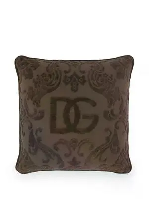 Dolce & Gabbana Cotton Terry Cushion - Brown