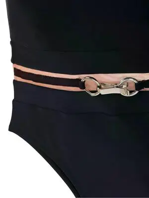 AMIR SLAMA Belted Open Back One-piece