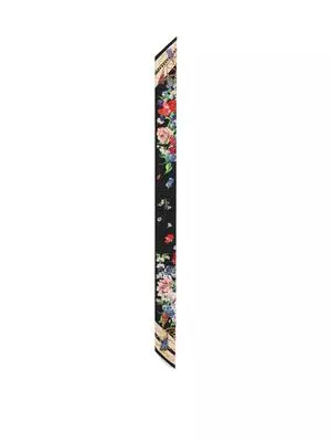 Dolce & Gabbana Silk Twill Headscarf With Floral Print