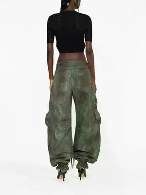 Attico Camouflage Cargo Jeans