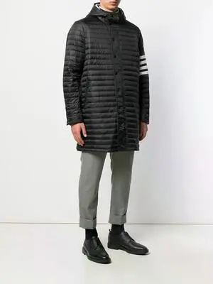 Thom Browne 4-bar Padded Coat - Black
