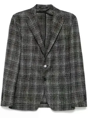 Tagliatore Tweed Blazer - Black