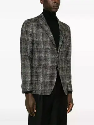Tagliatore Tweed Blazer - Black