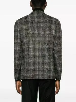 Tagliatore Tweed Blazer - Black