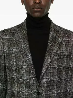 Tagliatore Tweed Blazer - Black
