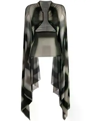 Rick Owens Semi-sheer Draped Top