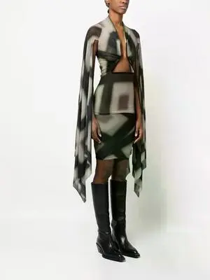 Rick Owens Semi-sheer Draped Top