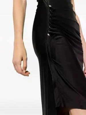 Rabanne Asymmetric Draped Midi Dress