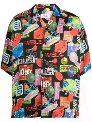 AMBUSH Graphic-print Short-sleeve Shirt - Black