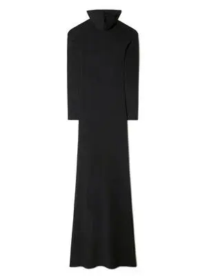 Off-White Floral-appliqué Hooded Dress