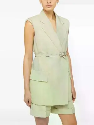 JIL SANDER Belted Tailored Gilet