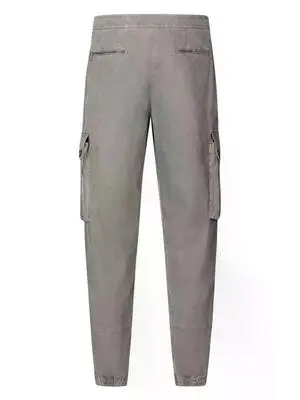 Dolce & Gabbana Cotton Cargo Trousers With Logo Patch