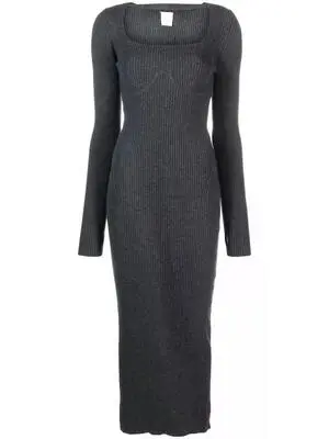 PATOU Long-sleeve Knitted Dress