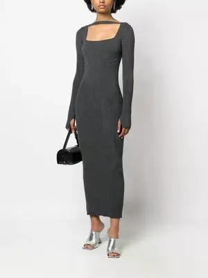 PATOU Long-sleeve Knitted Dress
