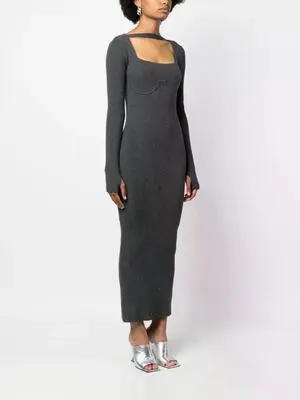PATOU Long-sleeve Knitted Dress