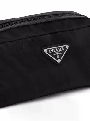 Prada Logo Plaque Wash Bag