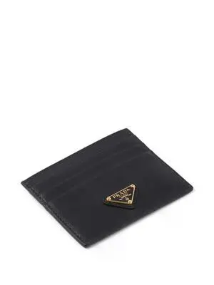Prada Logo-plaque Cardholder - Black