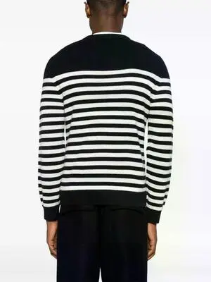 Theory Latho Striped Cotton Jumper