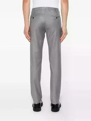 Incotex Tapered Virgin Wool Trousers - Grey