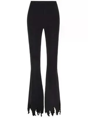 JW Anderson Shredded-hem Flared Trousers