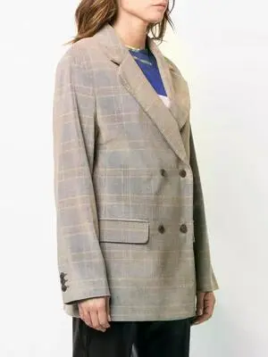 Alexander McQueen Check Print Blazer