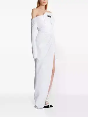 Balmain Strapless Bustier Dress