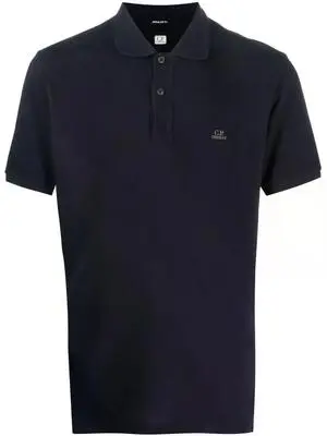 C.P. COMPANY Cotton Polo Shirt - Blue