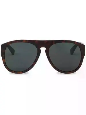Moschino Pilot-frame Sunglasses - Brown