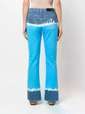 Alberta Ferretti Tie-dye Flared Jeans