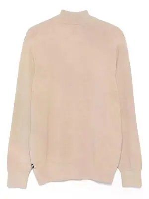 BOSS Zipped Cotton Sweater