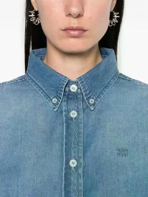 Givenchy Cropped Denim Shirt