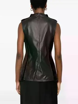 TOTEME Shearling-panel Top