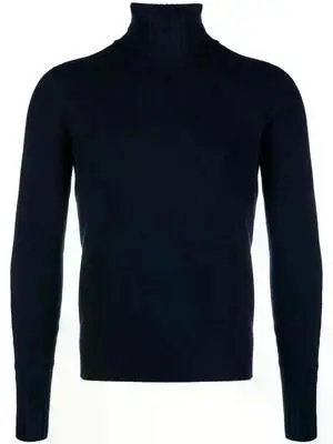 DRUMOHR Cashmere Roll Neck Sweater - Blue